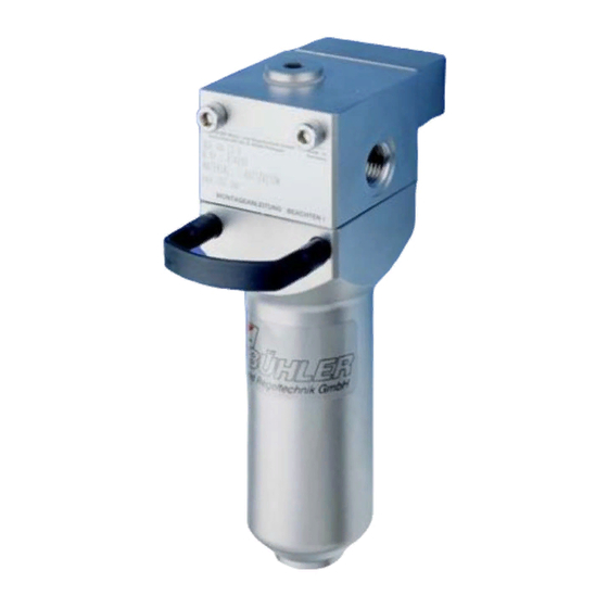 BUHLER AGF-VA-23 SERIES INSTALLATION AND OPERATION INSTRUCTION MANUAL ...