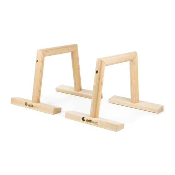 SKILLWORX HIGH PARALLETTES MANUAL Pdf Download | ManualsLib