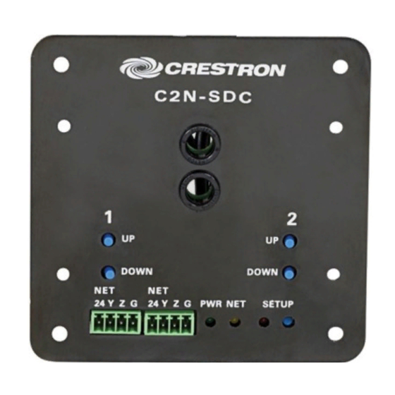 CRESTRON ELECTRONICS C2N-SDC OPERATIONS & INSTALLATION MANUAL Pdf ...