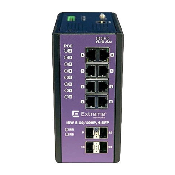 EXTREME NETWORKS EXTREMESWITCHING ISW SERIES QUICK INSTALLATION MANUAL ...