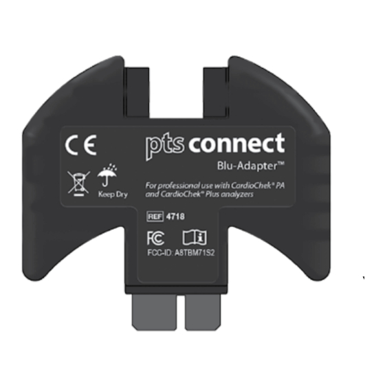 PTS DIAGNOSTICS PTS CONNECT BLU-ADAPTER USER MANUAL Pdf Download ...
