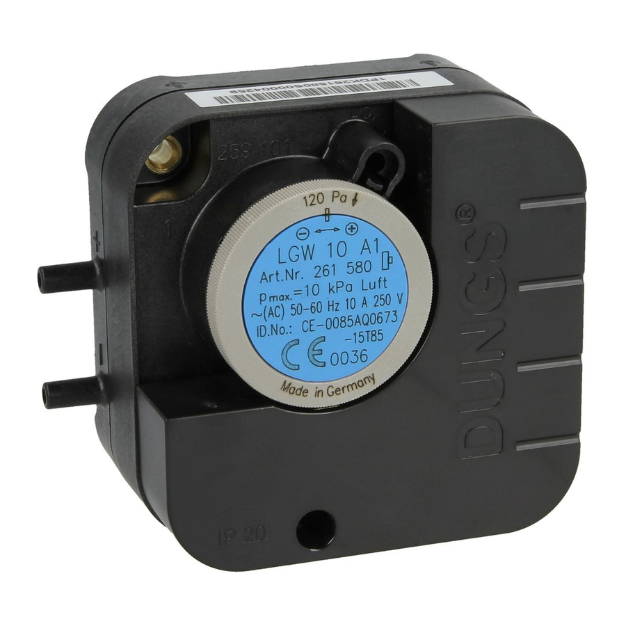 DUNGS LGW A1 SERIES OPERATION AND ASSEMBLY INSTRUCTIONS Pdf Download | ManualsLib