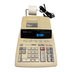Sharp EL-2630P - Electronic Printing Calculator Manual | ManualsLib