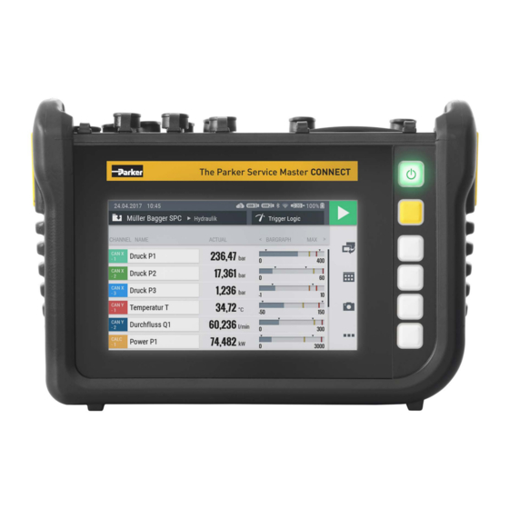 PARKER SERVICE MASTER CONNECT OPERATING MANUAL Pdf Download | ManualsLib