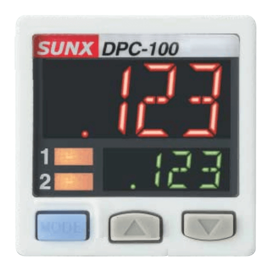 SUNX DPC-100 SERIES INSTRUCTION MANUAL Pdf Download | ManualsLib