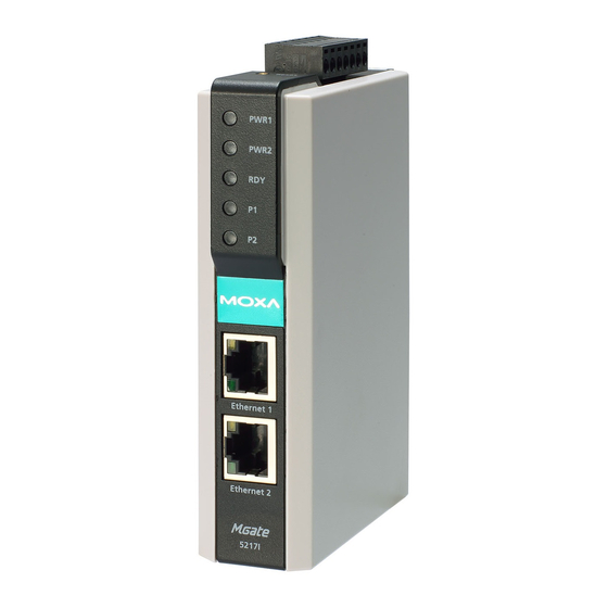 MOXA TECHNOLOGIES MGATE 5217 SERIES USER MANUAL Pdf Download | ManualsLib