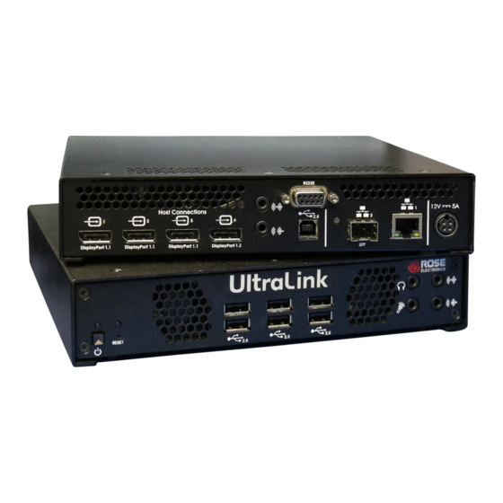 ROSE ELECTRONICS ULTRALINK E SERIES INSTALLATION AND OPERATION MANUAL Pdf Download | ManualsLib