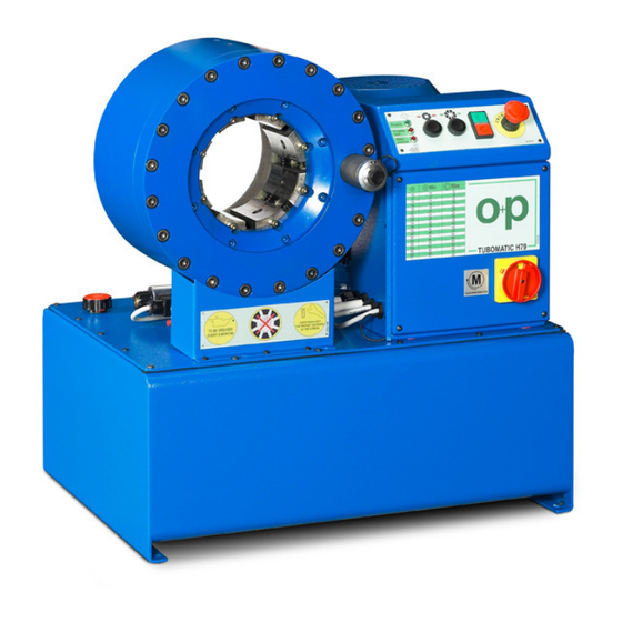 OP TUBOMATIC H79 EL USE AND MAINTENANCE MANUAL Pdf Download | ManualsLib
