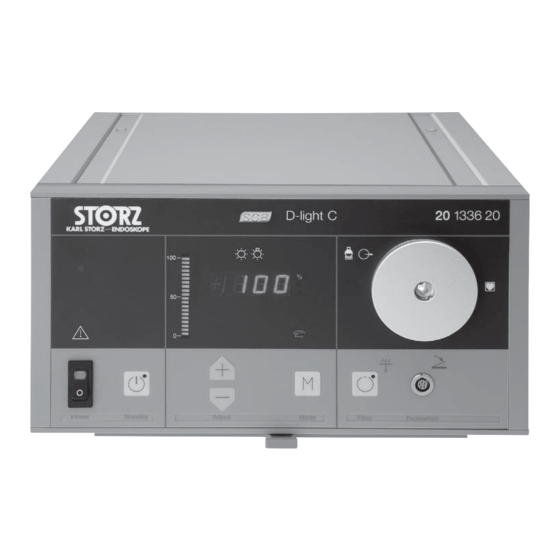 STORZ D-LIGHT C 20133620-1 SERIES INSTRUCTION MANUAL Pdf Download ...