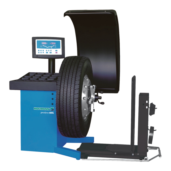 HOFMANN GEODYNA 980 L OPERATION MANUAL Pdf Download | ManualsLib