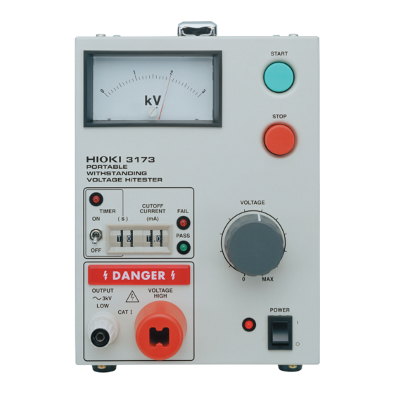 HIOKI 3173 INSTRUCTION MANUAL Pdf Download | ManualsLib