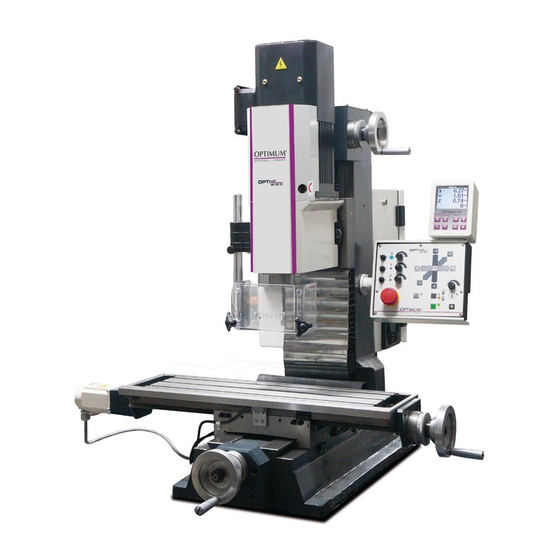 OPTIMUM OPTIMILL MH 25 SV OPERATING MANUAL Pdf Download | ManualsLib