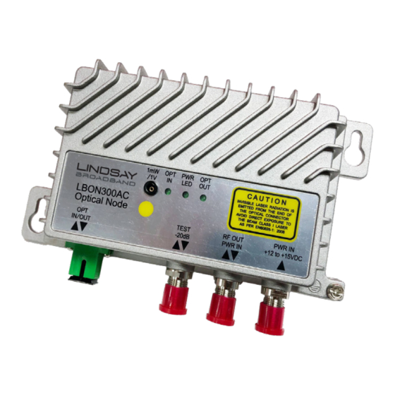 LINDSAY BROADBAND LBON300AC SERIES INSTALLATION AND OPERATION MANU Pdf Download | ManualsLib