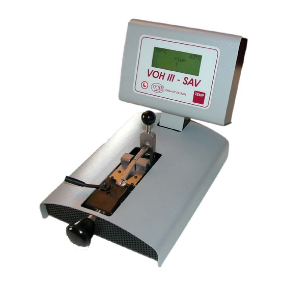 VOH III SAV USER MANUAL Pdf Download | ManualsLib