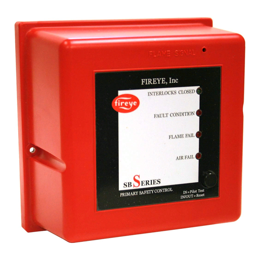 FIREYE SB SERIES MANUAL Pdf Download | ManualsLib