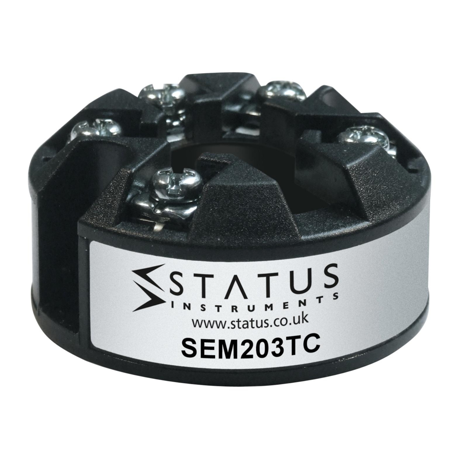 STATUS SEM203TC MKII OPERATING SPECIFICATIONS Pdf Download | ManualsLib