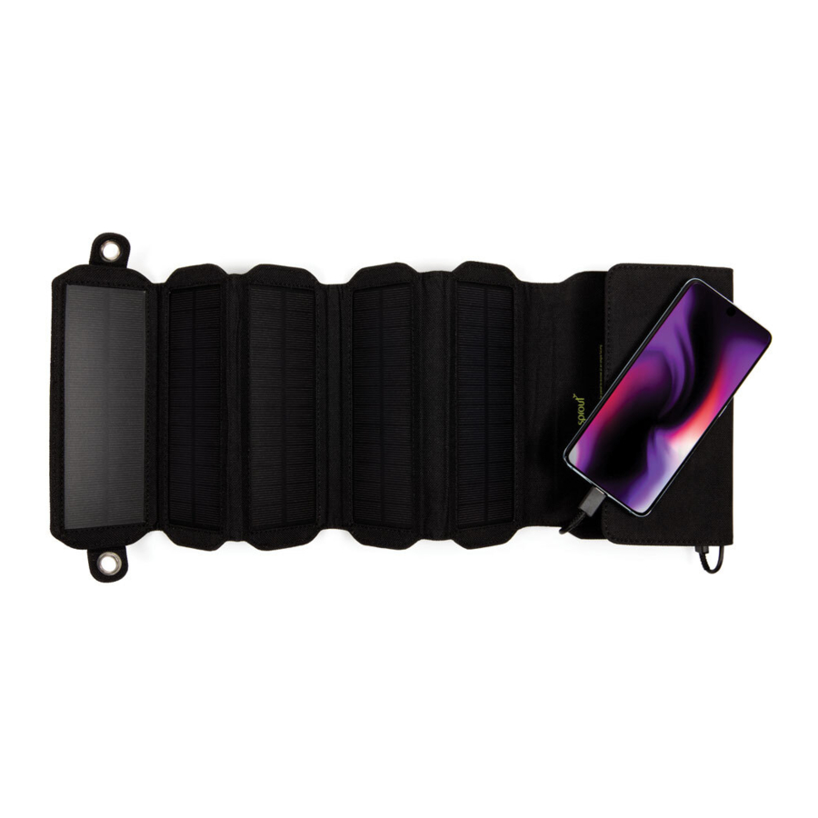 SPROUT FOLDABLE SOLAR PANEL CHARGER INSTRUCTION MANUAL Pdf Download ...