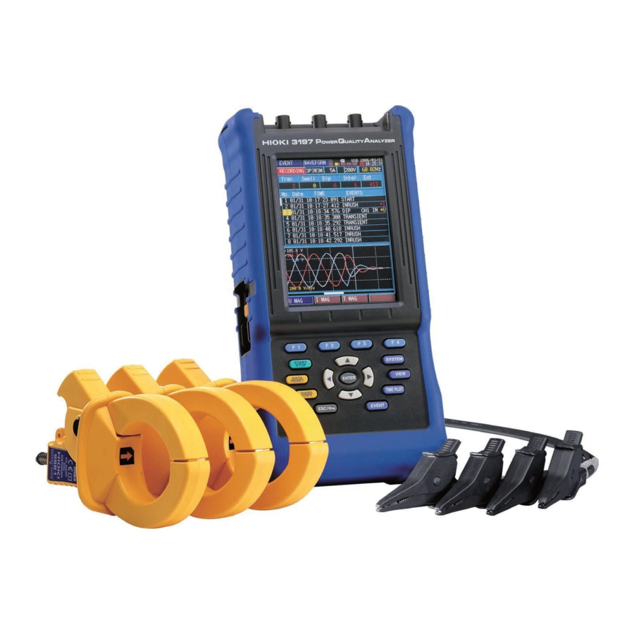 HIOKI 3197 INSTRUCTION MANUAL Pdf Download | ManualsLib