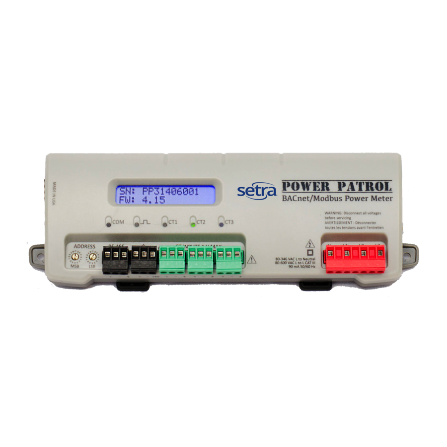 SETRA SYSTEMS POWER PATROL OPERATOR'S MANUAL Pdf Download | ManualsLib