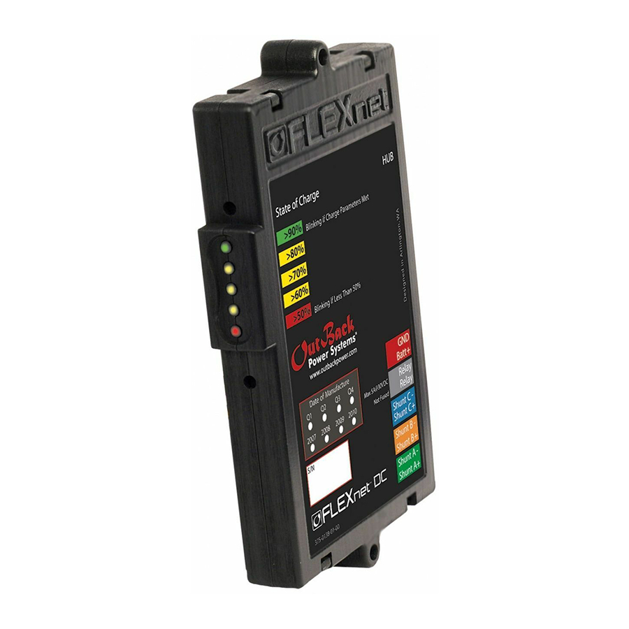 OUTBACK FLEXNET DC OVERVIEW MANUAL Pdf Download | ManualsLib