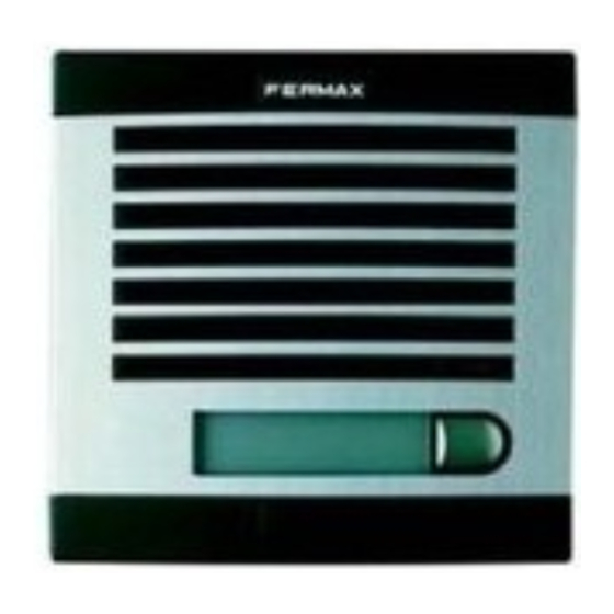 FERMAX 1151 MANUAL Pdf Download | ManualsLib