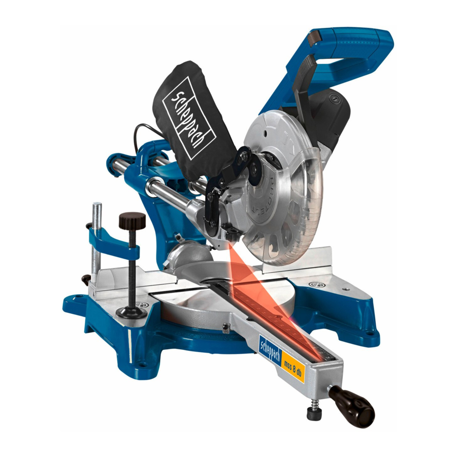 SCHEPPACH MSS 8 DB OPERATING INSTRUCTIONS MANUAL Pdf Download | ManualsLib