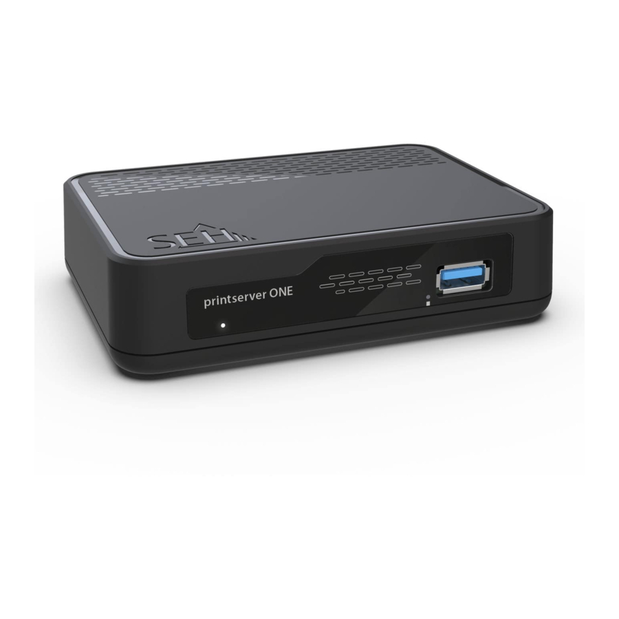 SEH ONE QUICK INSTALLATION MANUAL Pdf Download | ManualsLib