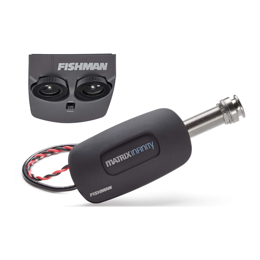 Fishman MATRIX INFINITY - Preamp Installation Guide | ManualsLib