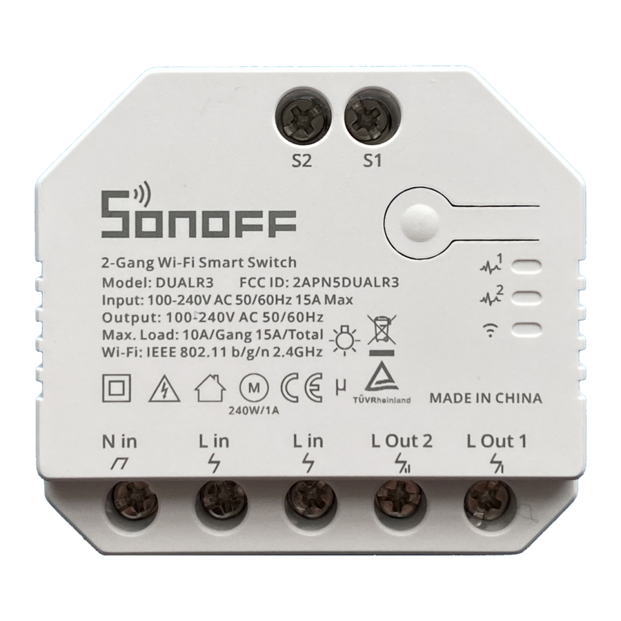 SONOFF DUALR3 USER MANUAL Pdf Download | ManualsLib