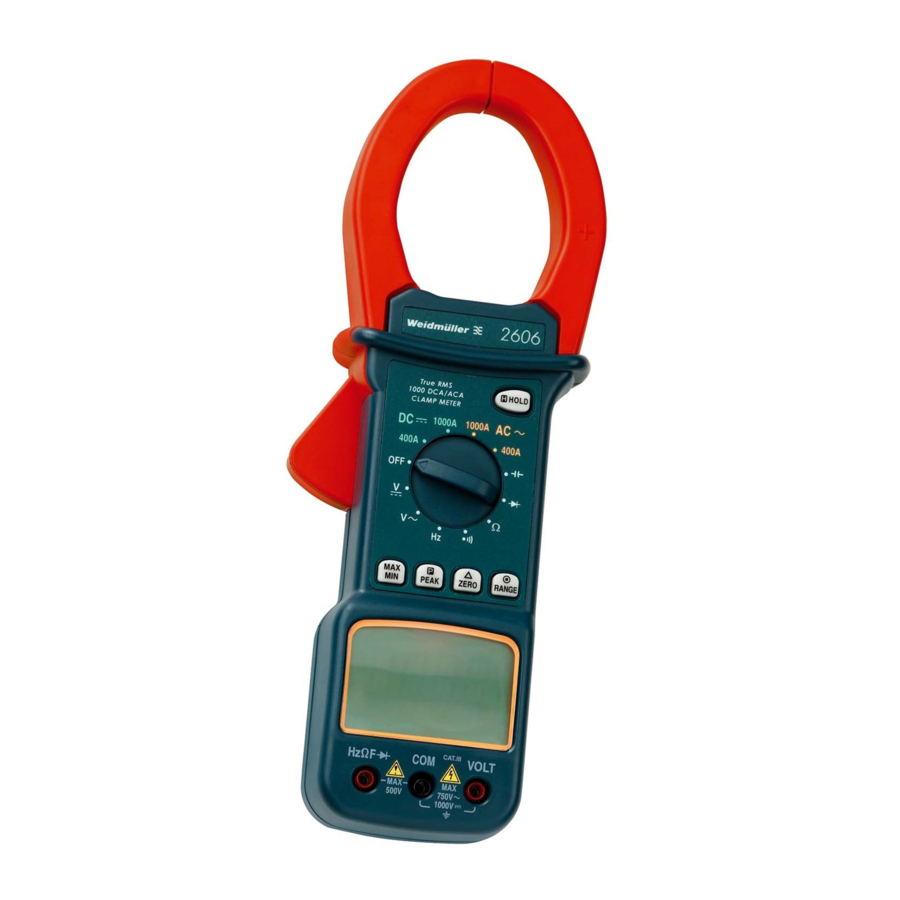 WEIDMÜLLER 2608C OPERATING INSTRUCTIONS MANUAL Pdf Download | ManualsLib