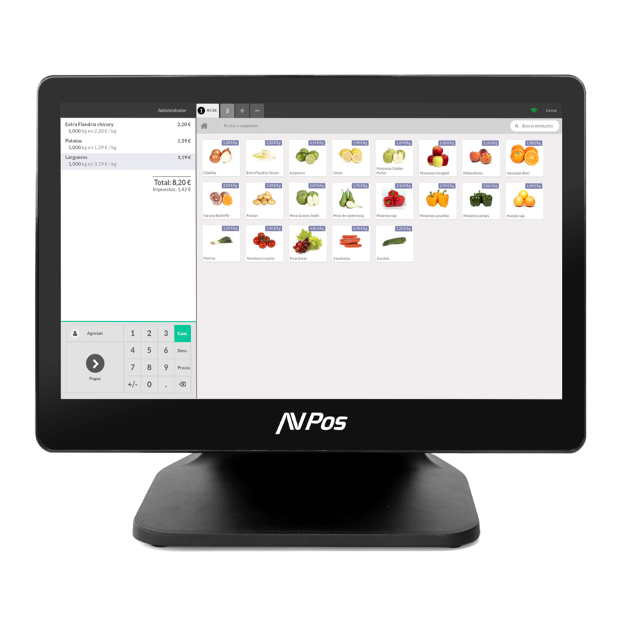 AVPOS K1000P USER MANUAL Pdf Download | ManualsLib