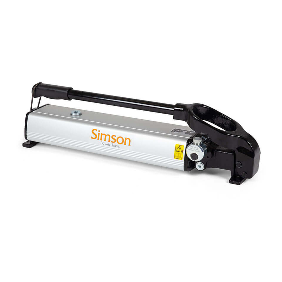 SIMSON SHP2 SERIES OPERATING INSTRUCTIONS MANUAL Pdf Download | ManualsLib