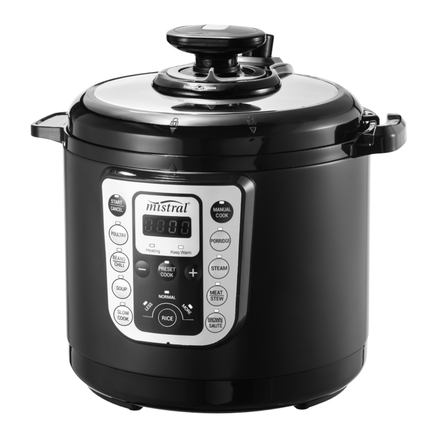 MISTRAL MPRC601B INSTRUCTION MANUAL Pdf Download | ManualsLib