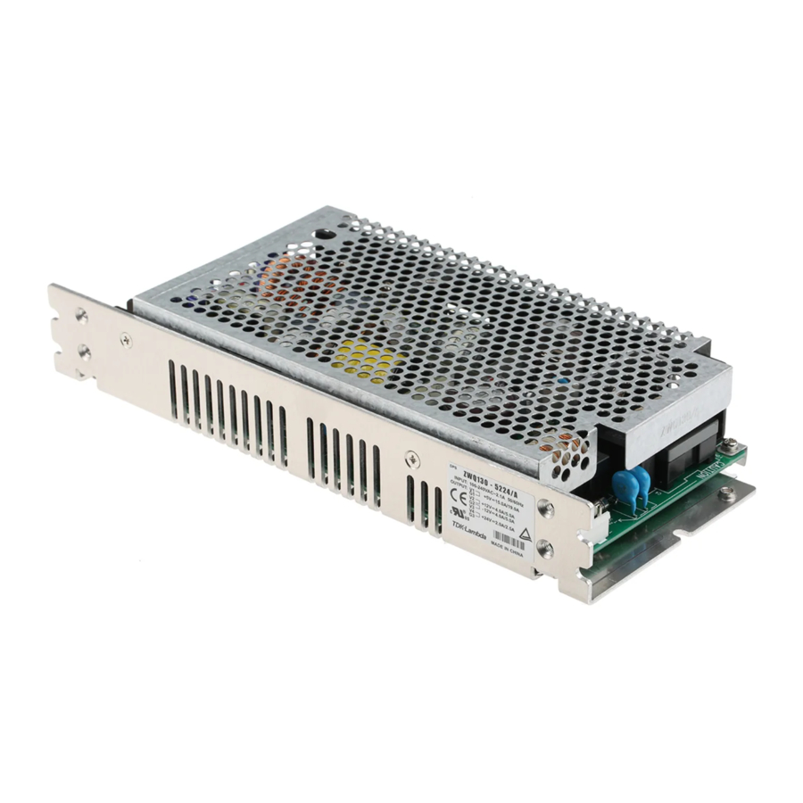 TDK-LAMBDA ZWQ SERIES INSTRUCTION MANUAL Pdf Download | ManualsLib