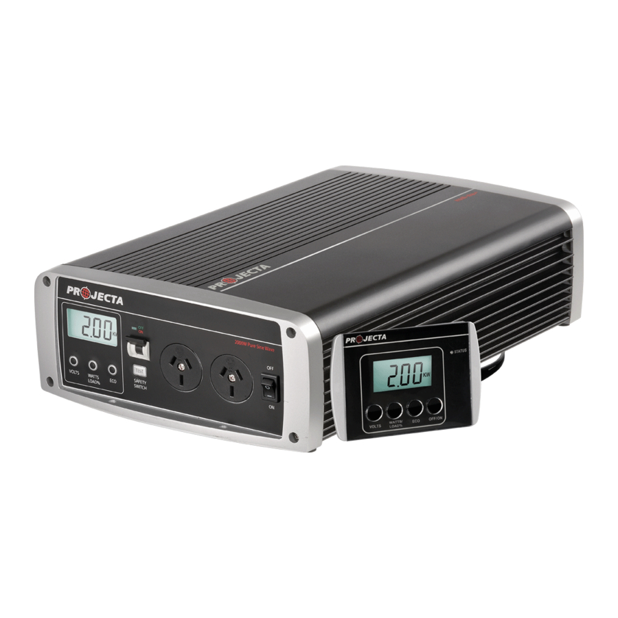 PROJECTA IP2000 INSTRUCTION MANUAL Pdf Download | ManualsLib