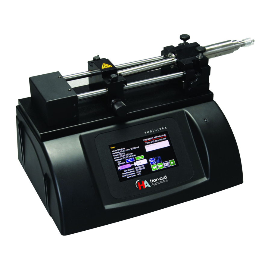 HARVARD APPARATUS PHD ULTRA MANUAL Pdf Download | ManualsLib