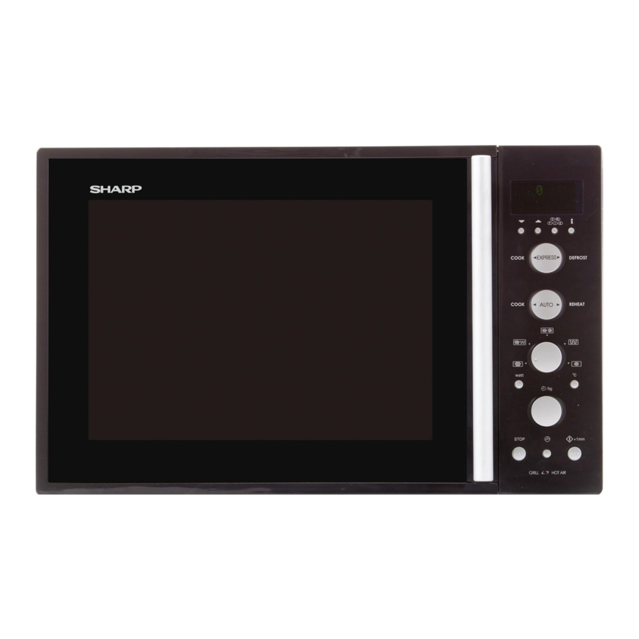 SHARP R-931 QUICK START MANUAL Pdf Download | ManualsLib