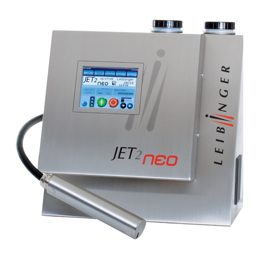 LEIBINGER JET2NEO MANUAL Pdf Download | ManualsLib