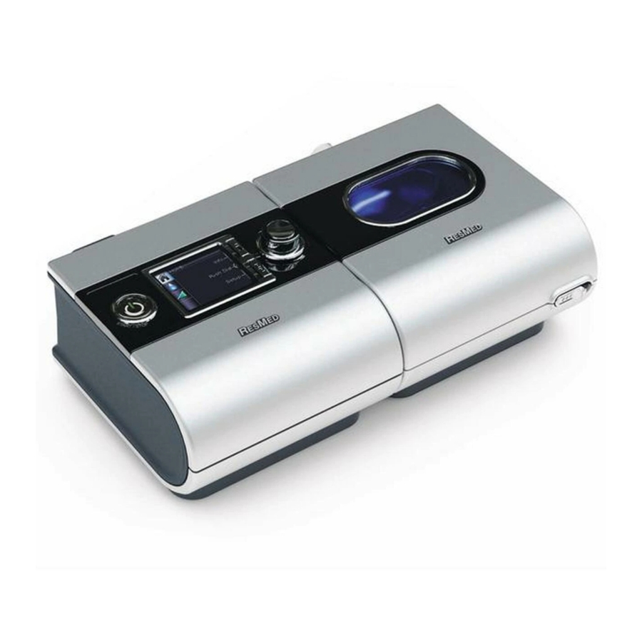 RESMED VPAP ST INFORMATION MANUAL Pdf Download | ManualsLib