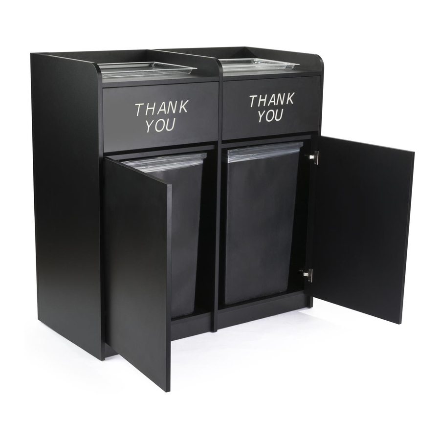 DISPLAYS2GO THANK YOU TRASH RECEPTACLE BIN ASSEMBLY INSTRUCTIONS Pdf ...