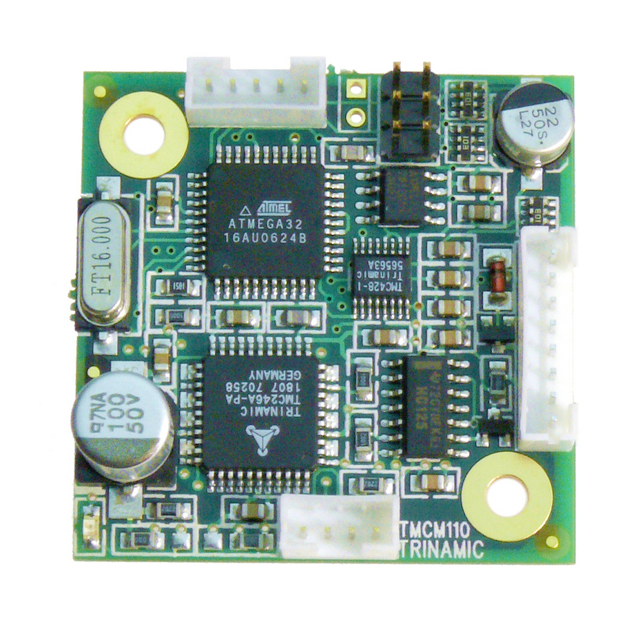 TRINAMIC TMCM-110 MANUAL Pdf Download | ManualsLib