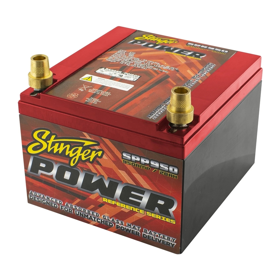 STINGER POWER SPP950 OWNERS MANUAL INSTRUCTIONS Pdf Download | ManualsLib