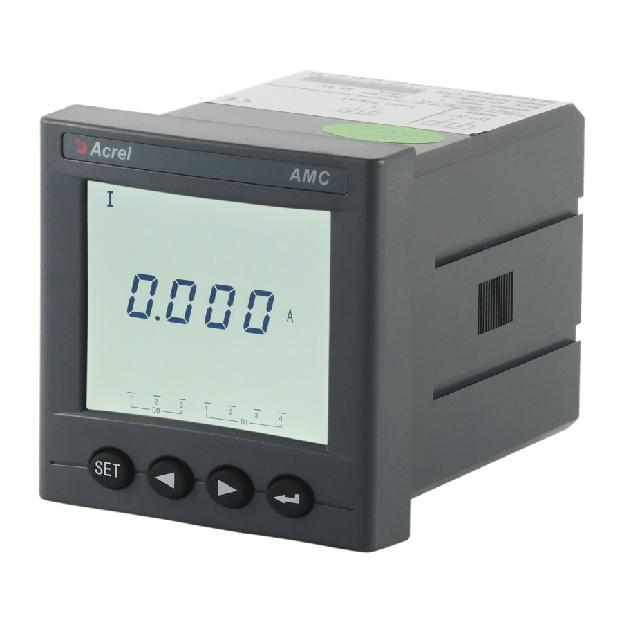 ACREL AMC SERIES INSTALLATION AND OPERATION INSTRUCTION MANUAL Pdf ...