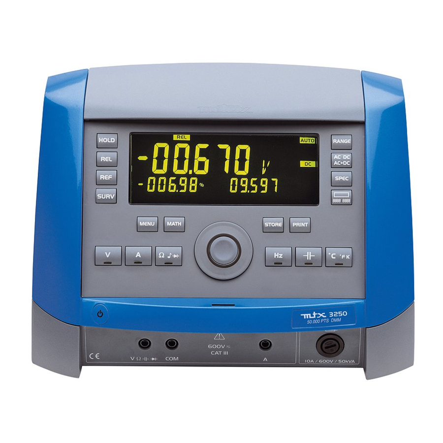 METRIX MTX 3250 USER MANUAL Pdf Download | ManualsLib