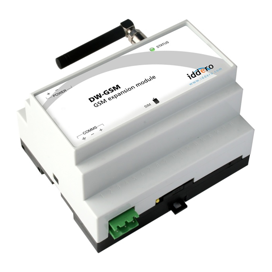 IDDERO DW-GSM USER MANUAL Pdf Download | ManualsLib