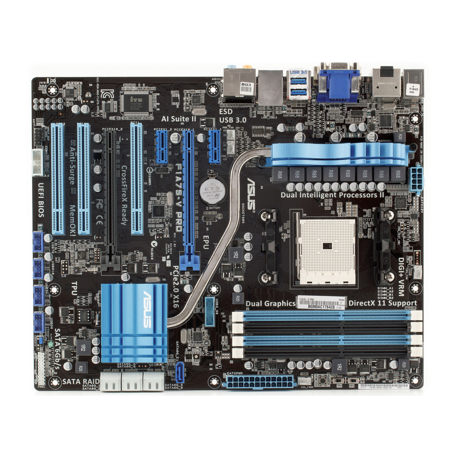ASUS F1A75-V PRO QUICK START MANUAL Pdf Download | ManualsLib