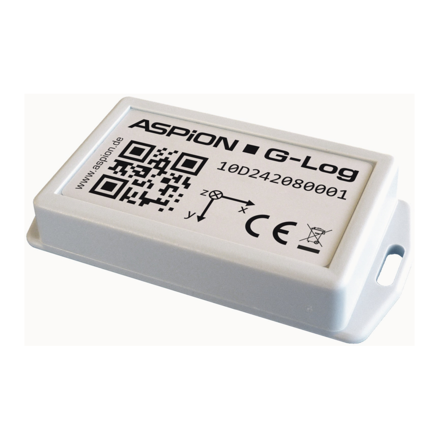 ASPION G-LOG QUICK MANUAL Pdf Download | ManualsLib