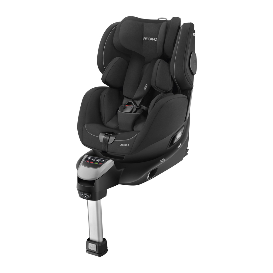 RECARO ZERO.1 INSTRUCTIONS FOR INSTALLATION AND USE MANUAL Pdf Download ...