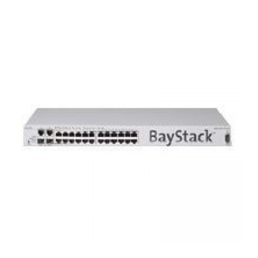 NORTEL BAYSTACK 425-24T MANUAL Pdf Download | ManualsLib