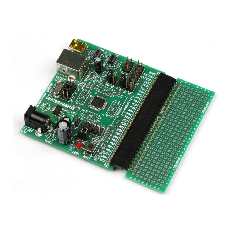 ATMEL AT90USB162 USER MANUAL Pdf Download | ManualsLib